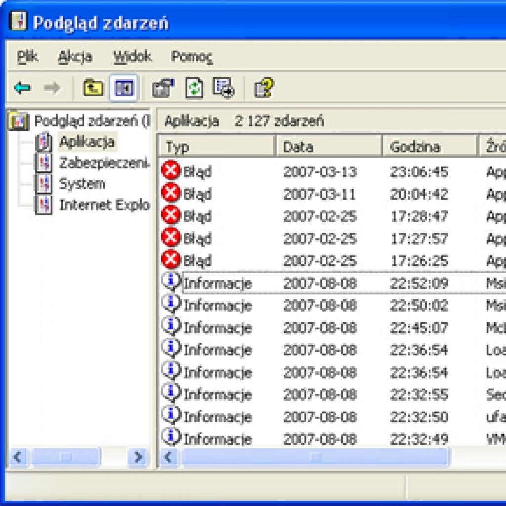 Szybkie wyszukiwanie informacji o błędach w dziennikach zdarzeń ...