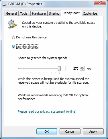 Dodatkowa pamięć RAM dzięki ReadyBoost w Windows Vista - Porady Komputerowe